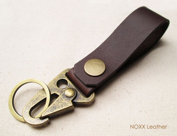 Leather Key Fob Belt Leather Keychain Belt Clip Key Chain
