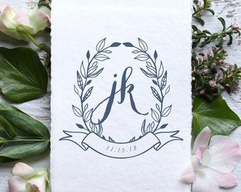 Monogram shield | Etsy