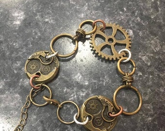 Gear bracelet | Etsy
