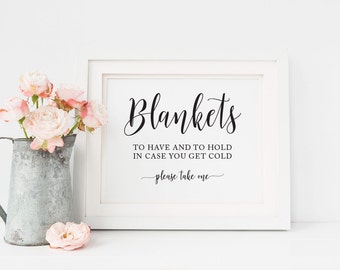 Wedding blanket sign | Etsy
