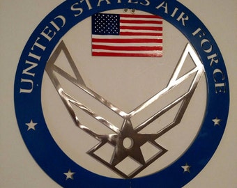 Metal air force sign | Etsy