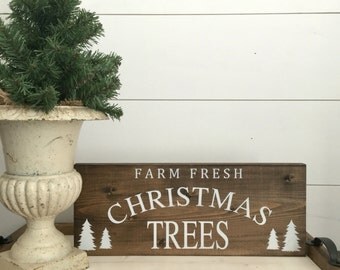 Christmas tree sign | Etsy