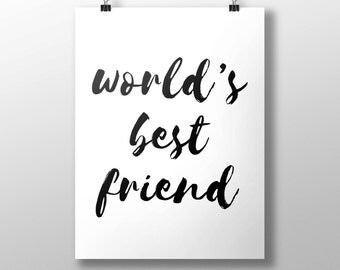 Unique best friends poster related items | Etsy