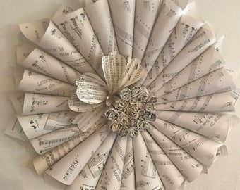 Music note wreath | Etsy