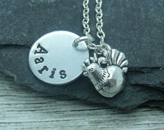 Chicken necklace | Etsy