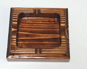 Wooden ashtray | Etsy