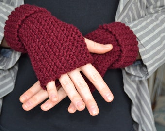 Knitting Pattern PDF Trigger Finger Mittens for Men and