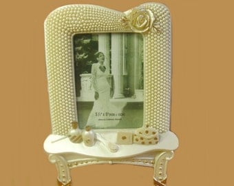 Unique pearl photo frame related items | Etsy