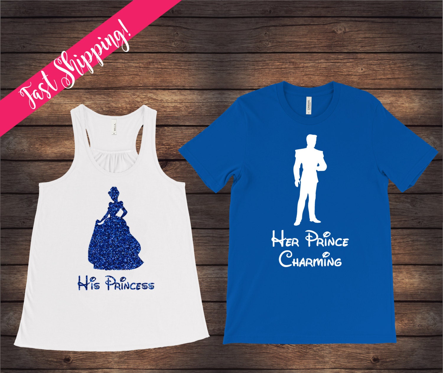 His Princess Her Prince Charming Cinderella Shirts Disney