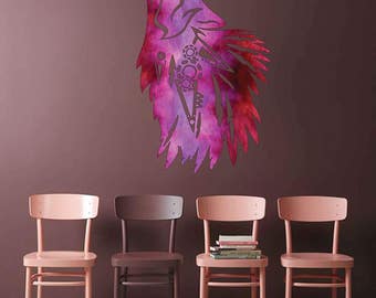 Wolf wall decal | Etsy