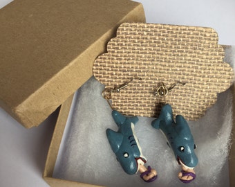 Polymer clay shark | Etsy