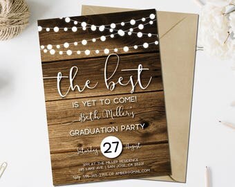 Rustic graduation | Etsy