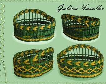 Mini rieten mand | Etsy