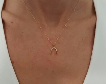 Wishbone necklace | Etsy