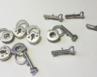 Lock and key clasp | Etsy