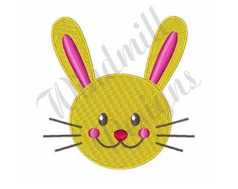 Bunny face applique | Etsy