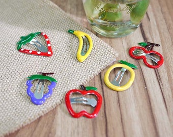 Fruit hair clips | Etsy