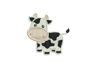 Cow embroidery | Etsy