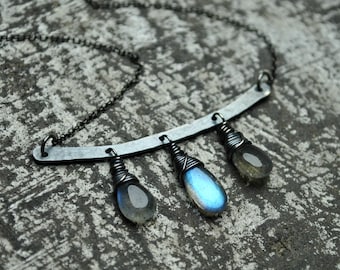 Labradorite necklace | Etsy