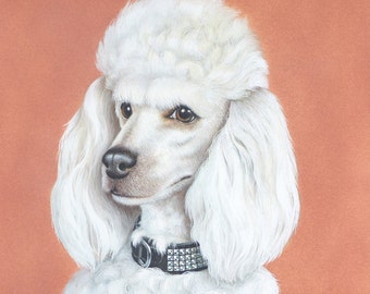 Poodle drawing | Etsy
