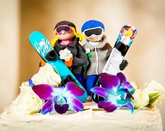 Ski cake topper | Etsy