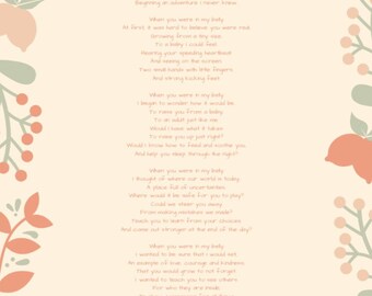 Pregnancy poem | Etsy