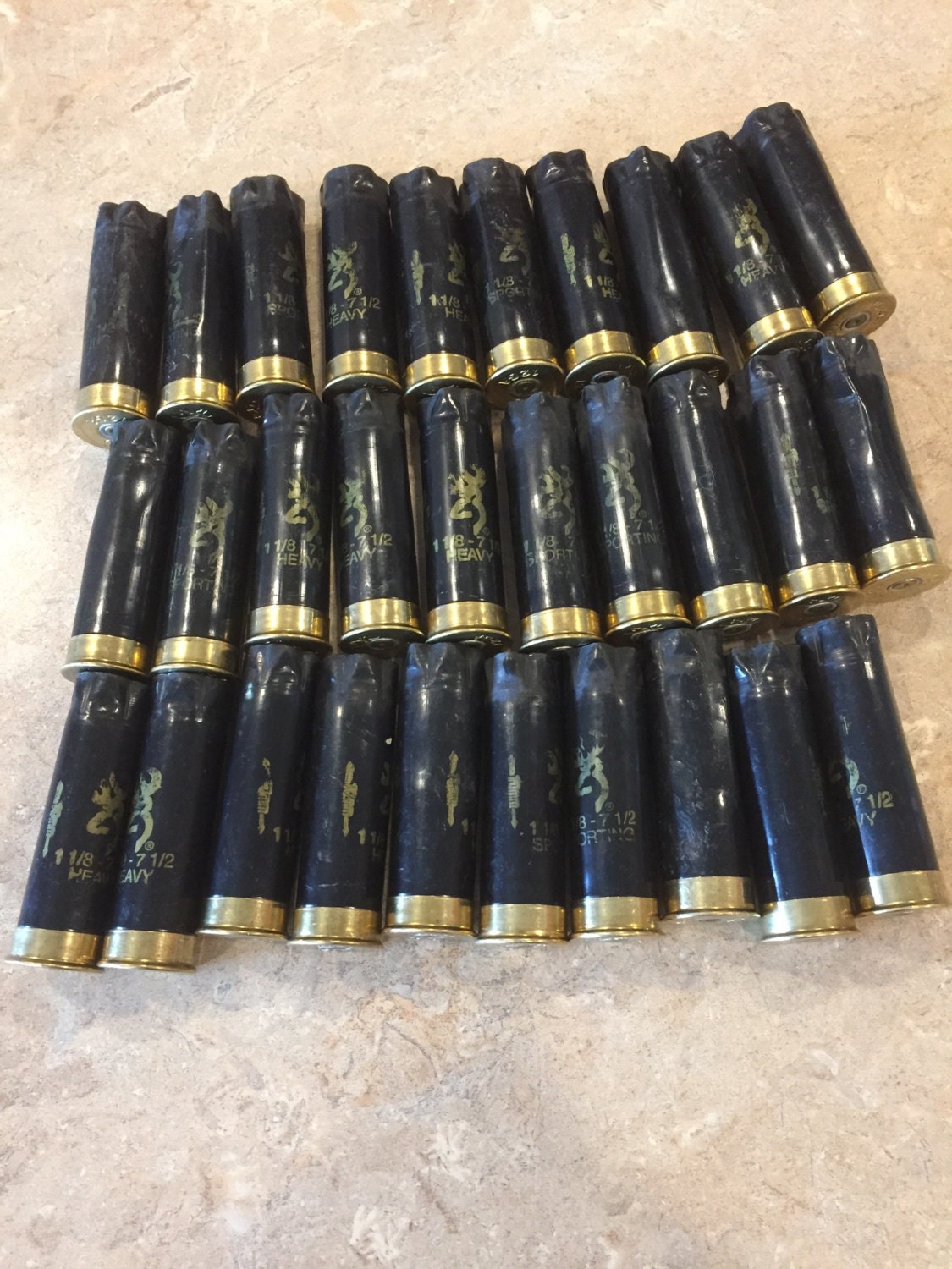 Empty Shotgun Shells Browning Hulls Once Fired Spent Black Casings 12 ...