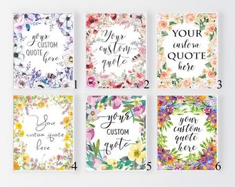 Floral poster | Etsy