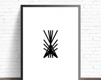 Printable modern art | Etsy