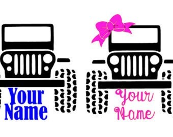 Jeep name decal | Etsy
