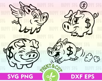 Pig svg | Etsy