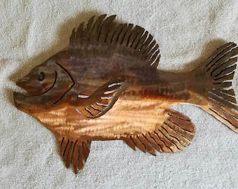 Metal fish art | Etsy