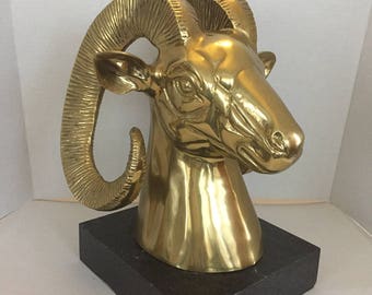 Brass ram | Etsy