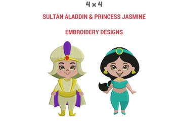 Aladdin embroidery | Etsy