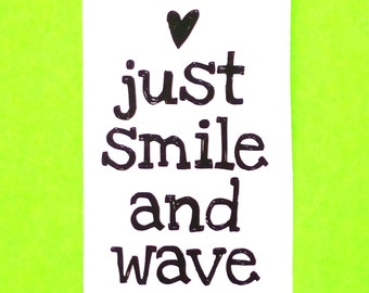 Smile and wave | Etsy