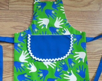 Hand painted apron | Etsy