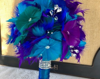 Purple teal wedding | Etsy