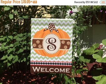 Monogram garden flag | Etsy