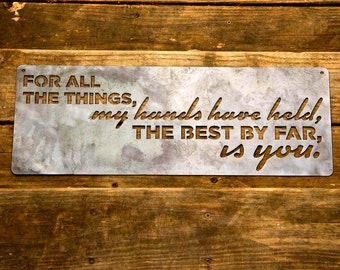 Hand held sign | Etsy