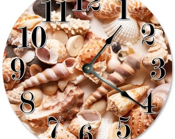 Seashell clock | Etsy