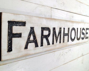 Rustic carved sign | Etsy