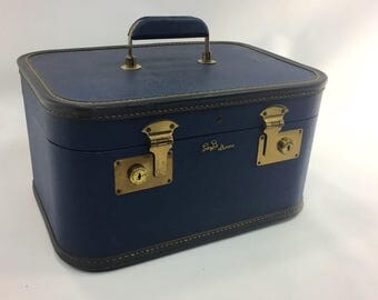 Leather train case | Etsy