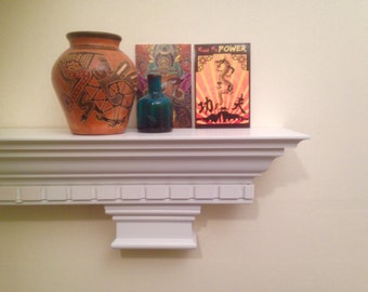 Crown molding mantel | Etsy