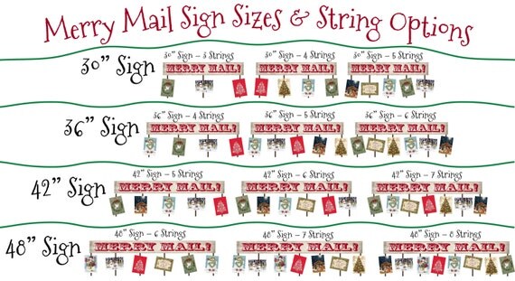 Merry & Bright Merry Mail Christmas Card Holder by BornOnBonn