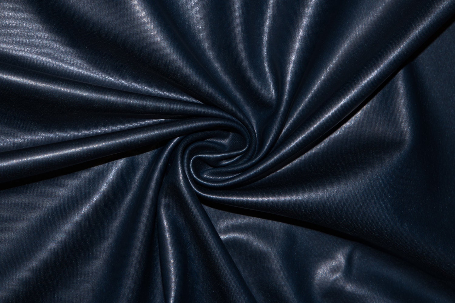 Navy Matte Pleather Faux Leather Stretch Vinyl Polyester Lycra