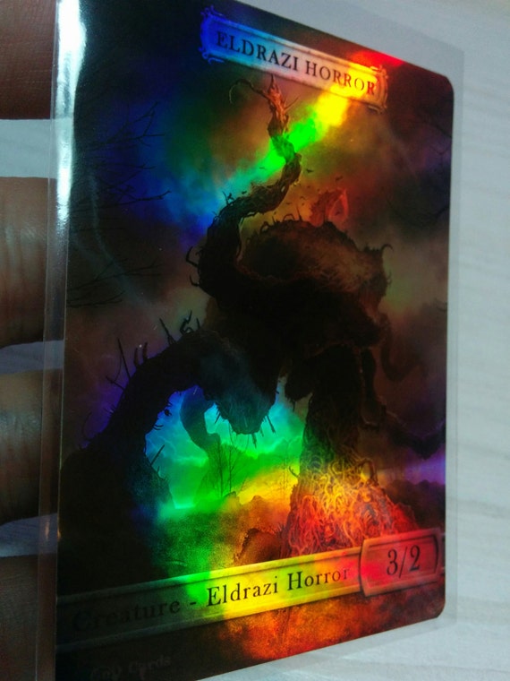 1x Eldrazi Horror 1 FOIL LAMINATED Custom by GnDAlteredCards