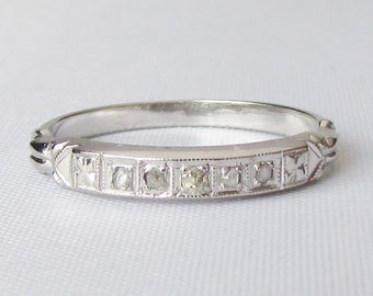 Tiny diamond ring | Etsy