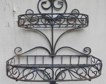 Vintage metal shelf | Etsy