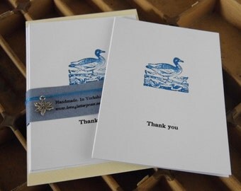 Duck thank you card | Etsy