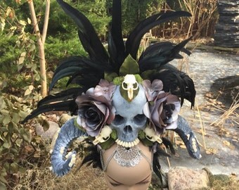 Bone headdress | Etsy